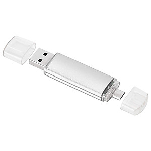 2 in 1 Thumb U Disk USB 2.0 Practical Storing Music Storing Files for Storing Photos Storing Files Storing Music Storing Videos(64GB)