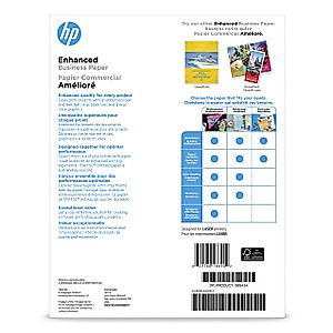 HP Q6543A Color Laser Brochure Paper, 98 Brightness, 40lb, 8-1/2 x 11, White, 150 Shts/Pk