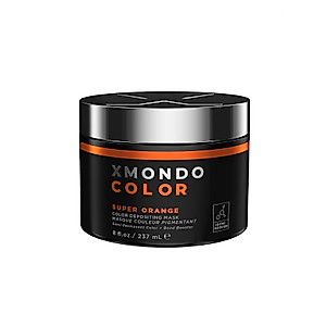 XMONDO Color Super Orange Depositing Mask & Semi-Permanent Orange Dye | Infused with Bond Booster Technology & Hyaluronic Acid for Nourishment, Revitalization & Repair, Vegan Formula, 8 Fl Oz 1-Pack