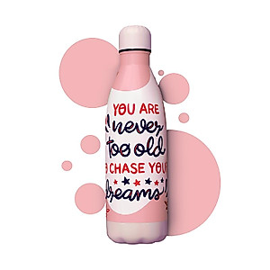 Speedex Vacuum Insulate Hot & Cold Water Bottle School/Gym/Home/Office/Boys/Girls/Kids with Leakproof Sipper CapAnd BPA Free(Pink 500ML)