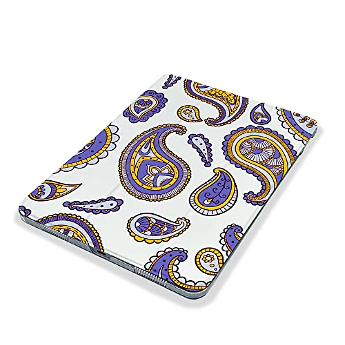 Abstract Purple Yellow Art case Compatible with iPad Mini Air Pro 7.9 8.3 9.7 10.2 10.9 11 12.9 inch Pattern Cover New 2022 2021 Trifold Stand 3 4 5 6 7 8 9 Generation 471 (11" Pro 1/2/3 gen)