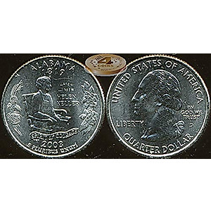 United States. Quarter [25 Cents]. 2003.D (Coin KM#344. UNC) Alabama # Art.CN00900