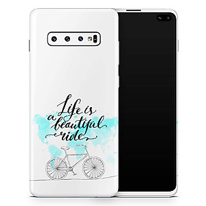 DesignSkinz Life is a Beautiful Ride v2 Protective Vinyl Decal Wrap Skin Cover Compatible with The Samsung Galaxy S20 (Screen Trim & Back Glass Skin)