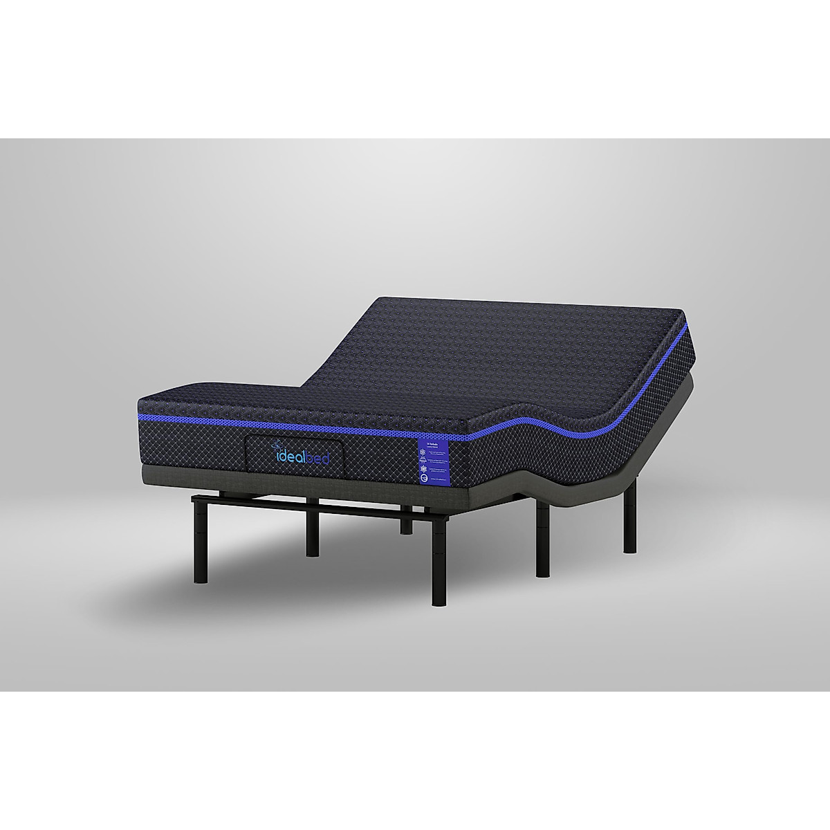 iDealBed S4 Nebula Luxury Hybrid Mattress + 3i Custom Adjustable Bed Sleep System, Comfort, Cooling & Support, Advanced Silent Operation, Wireless (Nebula Medium Soft, Twin XL)