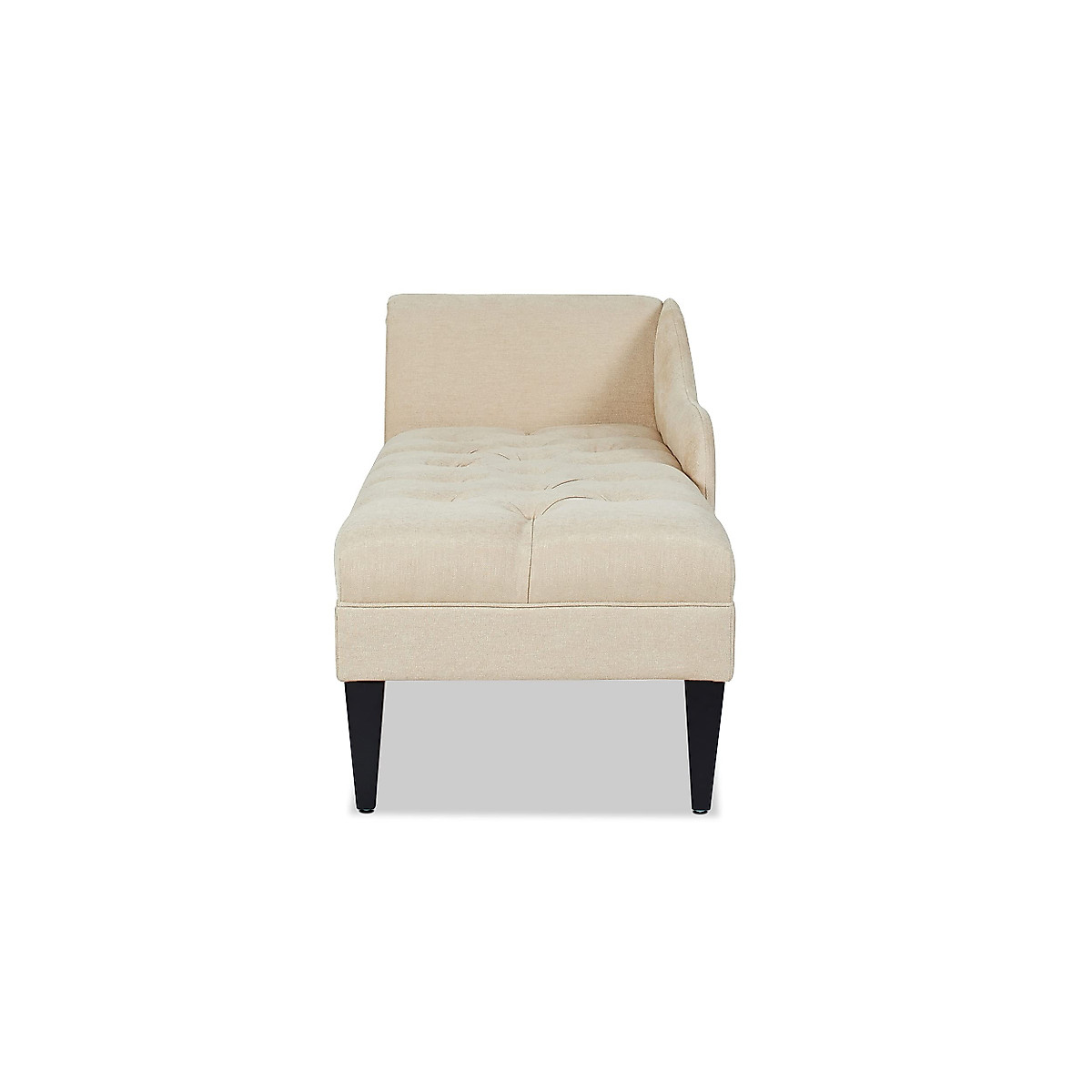 Jennifer Taylor Home Harrison Tufted Roll Arm Lorilee Lounge, Beige Chenille