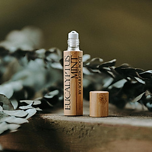Eucalyptus Mint Essential Oil, Breathe Essential Oil Blend, Eucalyptus Essential Oil Roll on, Peppermint Essential Oil Roller, Aromatherapy Self Care Products for Women by Soulistic Root