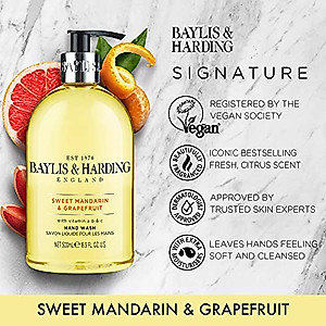 Baylis & Harding Sweet Mandarin & Grapefruit 16.9 Ounces Hand Wash & Lotion
