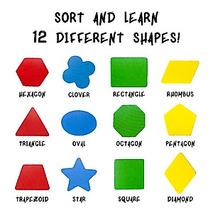 Imagination Generation Wooden Wonders Smart Shapes Sorting Cube (12pcs)