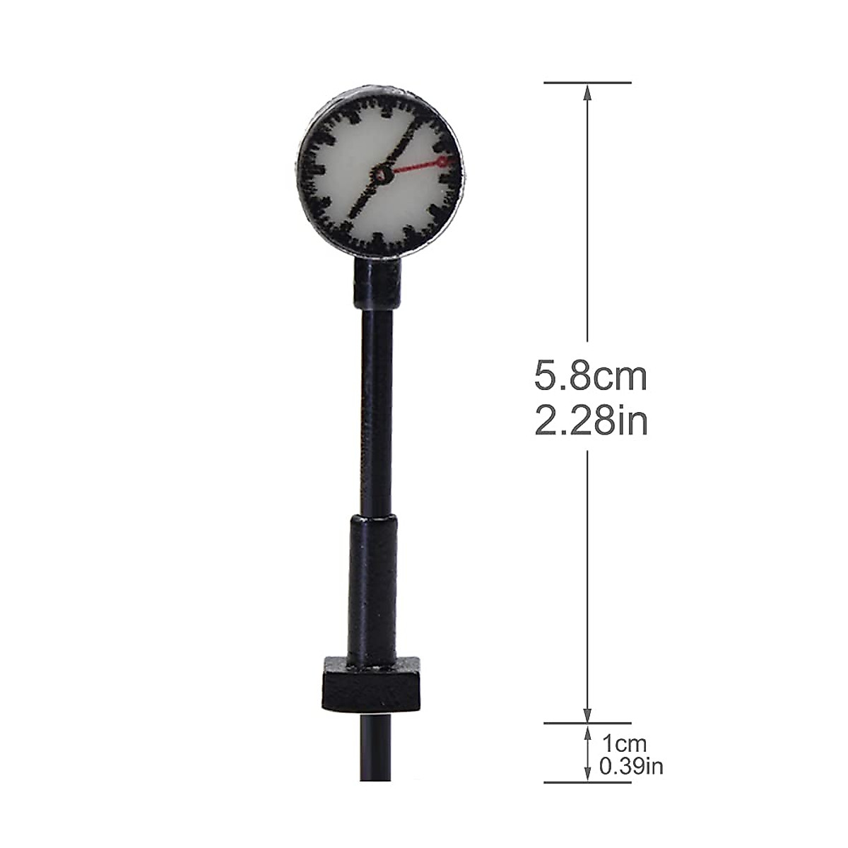 LQS62 3pcs Model Railway N Scale 1:160 Lights Platform Clock Track Lamp (N Scale)