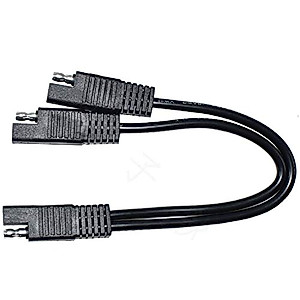 LIXINTIAN 18AWG SAE DC Power Automotive Connector Cable Y Splitter 1 to 2 SAE Extension Cable ，for Solar Panels, Chargers