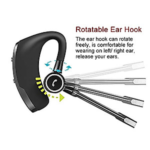 V8s Bluetooth Headset Car Wireless Earpiece Handsfree 120H Standby Time Business Style Bluetooth Earpiece Headphone Clear Voice Capture in-Ear Wireless Earbuds for Cellphone