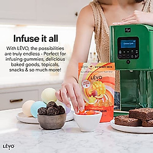 LĒVO II - Herbal Oil and Butter Infusion Machine - Botanical Decarboxylator, Herb Dryer & Oil Infuser - Mess-Free, Easy to Use - Make Infused Gummies, Brownies, Cookies & Other Treats (Licorice Black)