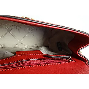 Micharl Kors Crimson Saffiano Leather Jet Set Ava Extra Small XS Crossbody