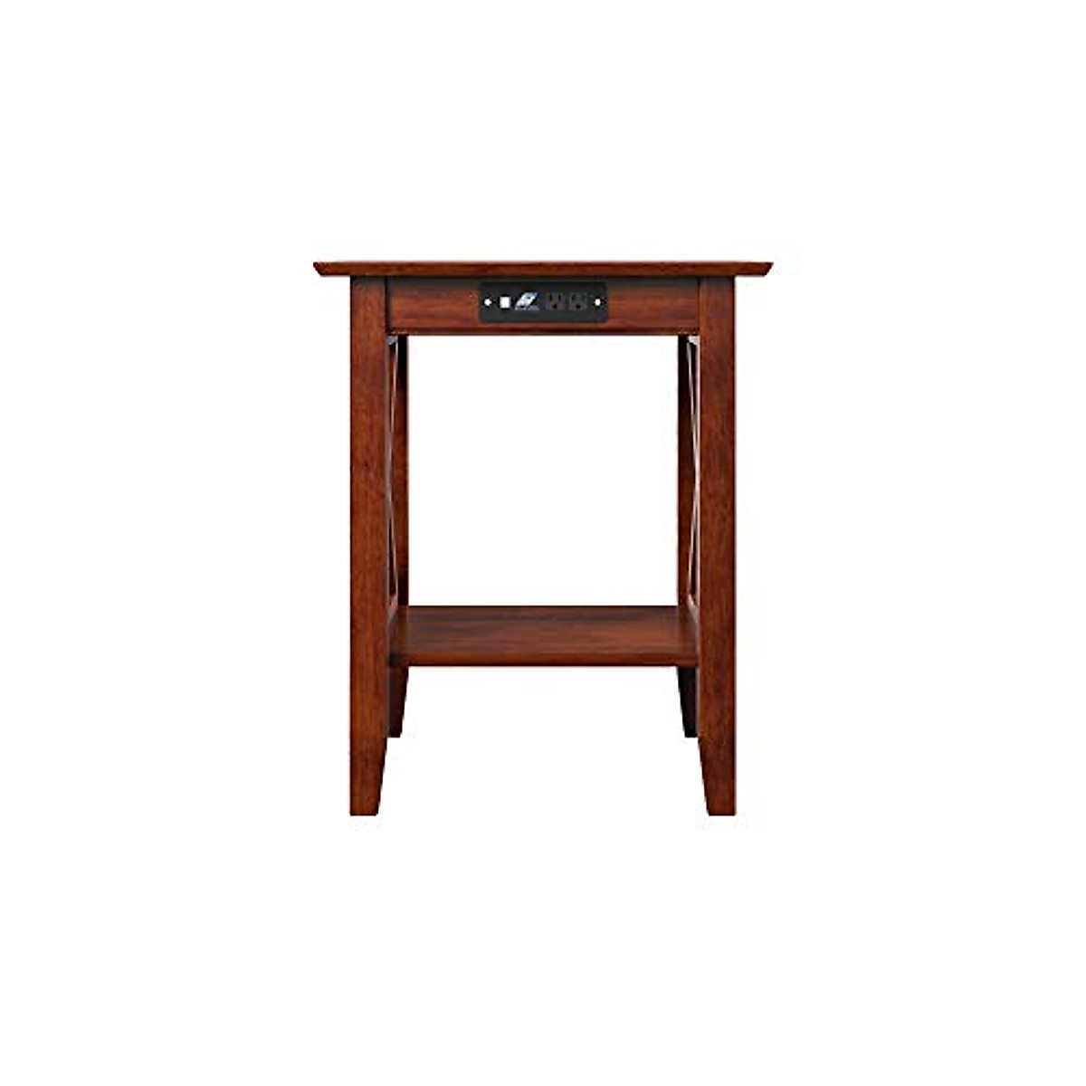 AFI Lexi Printer Stand with Charging Station, Walnut AH10254