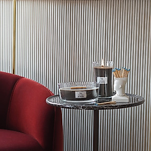 WoodWick Scented Candle with Crackling Wick | Sand & Driftwood Ellipse Candle | Long Burning Candles: Up to 50 Hours Burn Time | Perfect Gifts for Women