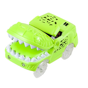 Mindscope NEON Glow Twister Tracks Dino Series 11 Feet of Neon Glow in The Dark Track Set with Dinosaur Accessories