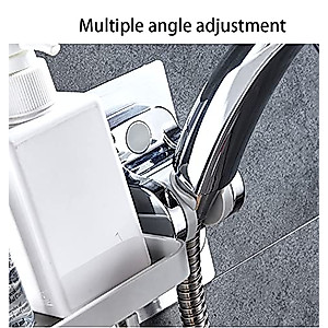 ZCJB Shower Head Holder Handheld Shower Holder no Drilling Strong Adhesive Adjustable Shower Bracket