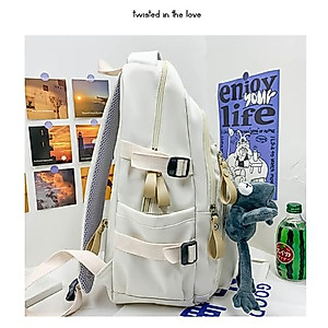 DUNBRI Large Capacity Backpack Waterproof Activity Backpack Women Laptop Backpack Men Fashion Gym Backpack Travel Bag (Khaki)