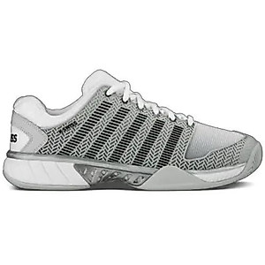 K-Swiss Men's Hypercourt Express Original Tennis Shoe, Glacier Gray/White/Silver, 12 M