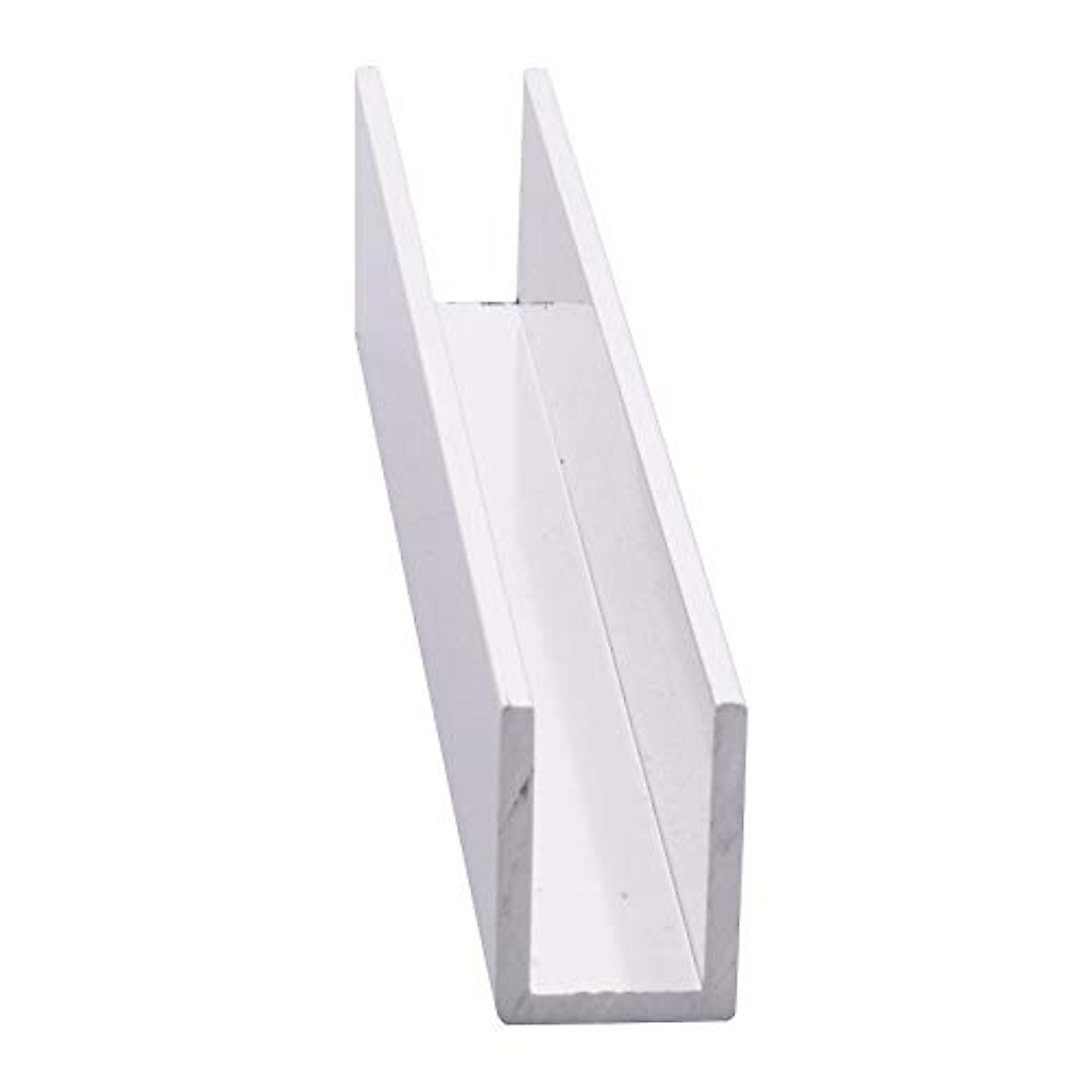 CRL Bright Anodized Frameless Shower Door Aluminum Deep U-Channel for 3/8" Thick Glass - 95 in long