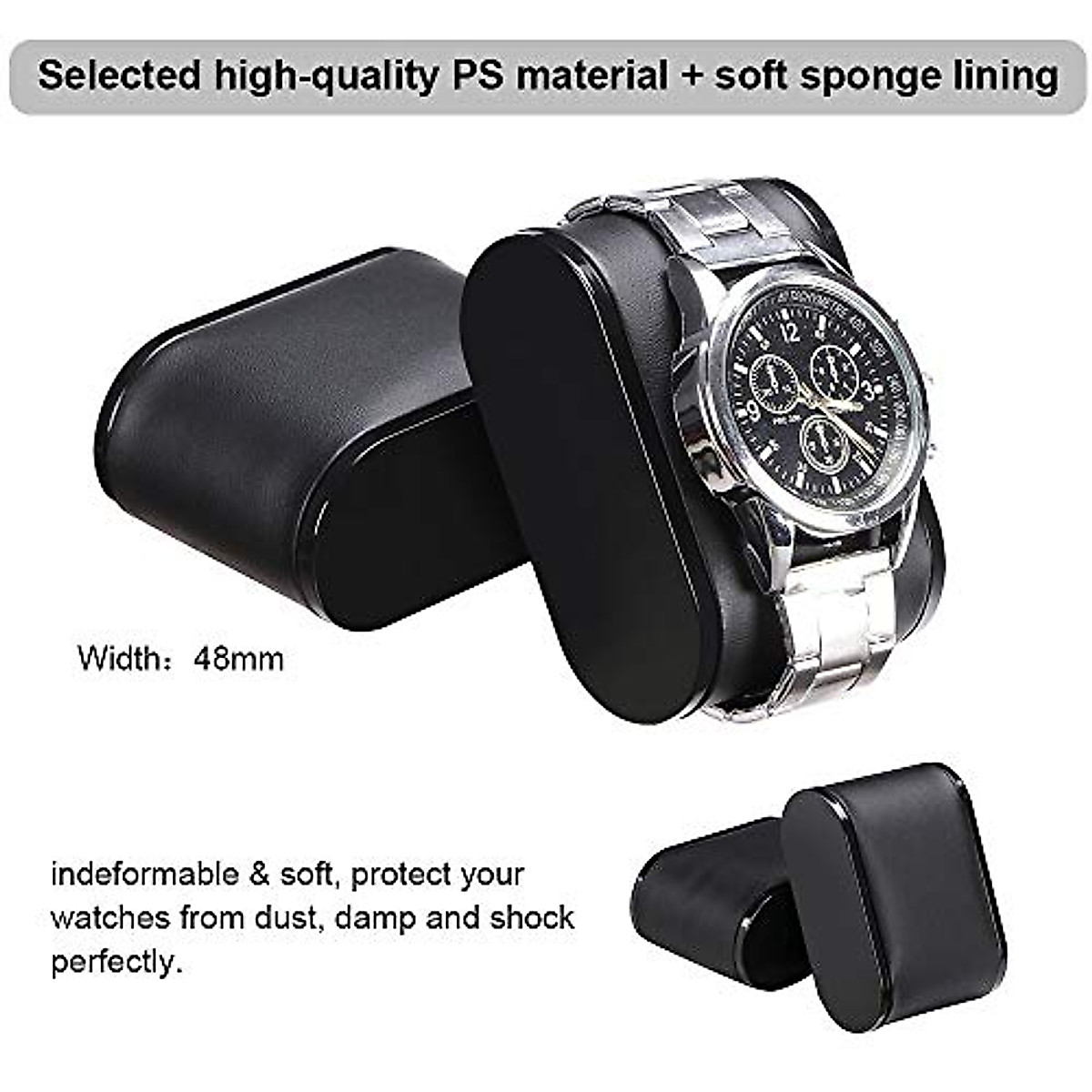 BEWISHOME 12 Watch Box with Valet Drawer, Luxury Watch Case,Watch Organizer for Mens Accessories with Real Glass Top,Metal Hinge, Brown SSH02Y