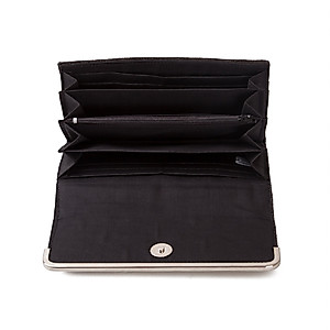 changnoi Unique Women's Wallet Fair Trade Thai Hmong Embroidered Fabric in Gray