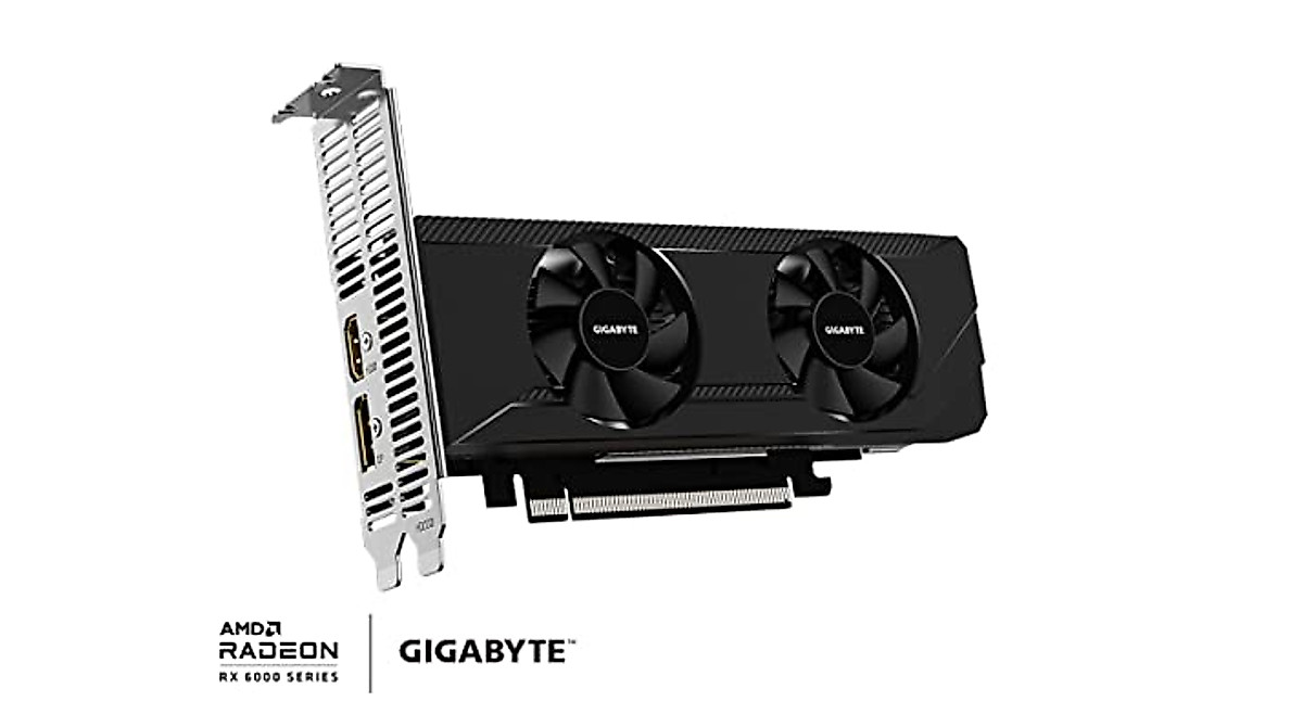 Gigabyte Radeon RX 6400 Low Profile 4G Graphics Card - Powerful Gaming