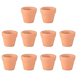 Happyyami 12Pcs Small Terracotta Plant pots Terracotta Clay Pot Miniature Clay Pot Terracotta vase Terracotta Planter Clay Plant Pot Flower Vases Ceramic vases for Flowers Strawberry Desktop