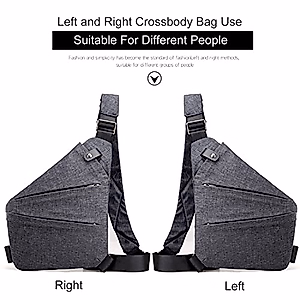 UNQLUX 2023 New Personal Flex Bag, Fashion Anti-thief Slim Sling Bag, Adjustable Crossbody Bag, Side Crossbody Backpack for Outdoor (Rose Red-Right)