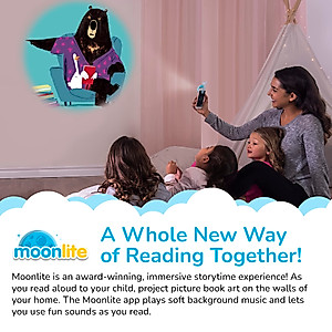 Moonlite Storytime Goodnight Already Storybook Reel, A Magical Way to Read Together, Digital Story for Projector, Fun Sound Effects, Toddler Early Learning Toys Gifts for Kids Ages 12 Months and Up