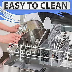 6Pcs Dinner Stainless Steel Forks Silverware - Dinner Fork with Ceramic Handle Stainless Steel Cutlery Forks Set - Dessert Forks and Spoons Silverware for Home, Restaurant and Kitchen Cutlery Sets