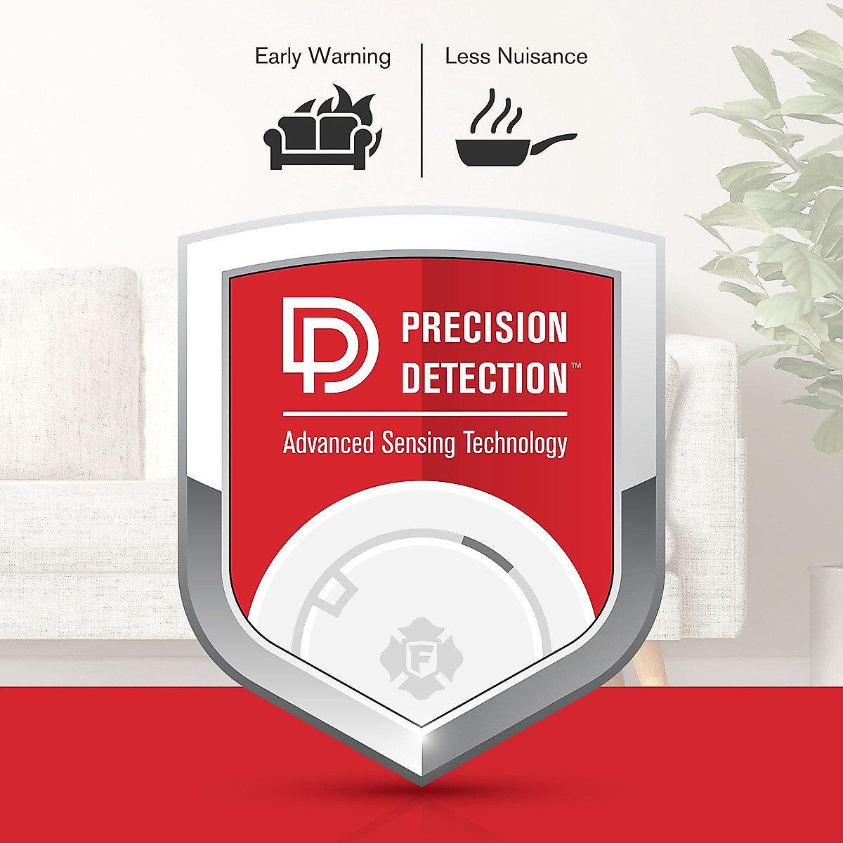 First Alert SM500V, Interconnect Battery-Operated Smoke Alarm with Voice Alerts, 1-Pack