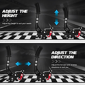 aikeec 64Bit PC USB Handbrake, Upgrade SIM Racing Games Handbrake for LO GITECH G25 G27 G29 T500 T300 THRUST MASTER FANATECOSW DIRT RALLY, 2M Nylon Cable/Reinforced Spring/Black+Clamp