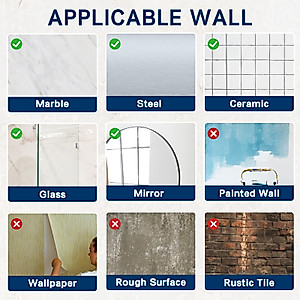 Loecuxe Shower Dispenser 3 Chamber No Drill Wall Mounted - Shampoo and Conditioner Dispenser - Shampoo Dispenser for Shower - Shower Soap Dispenser Bathroom 3x300ml (Black)