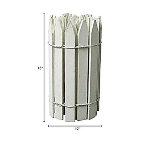 Greenes 144 in. L x 16 in. H Wood White Garden Fence