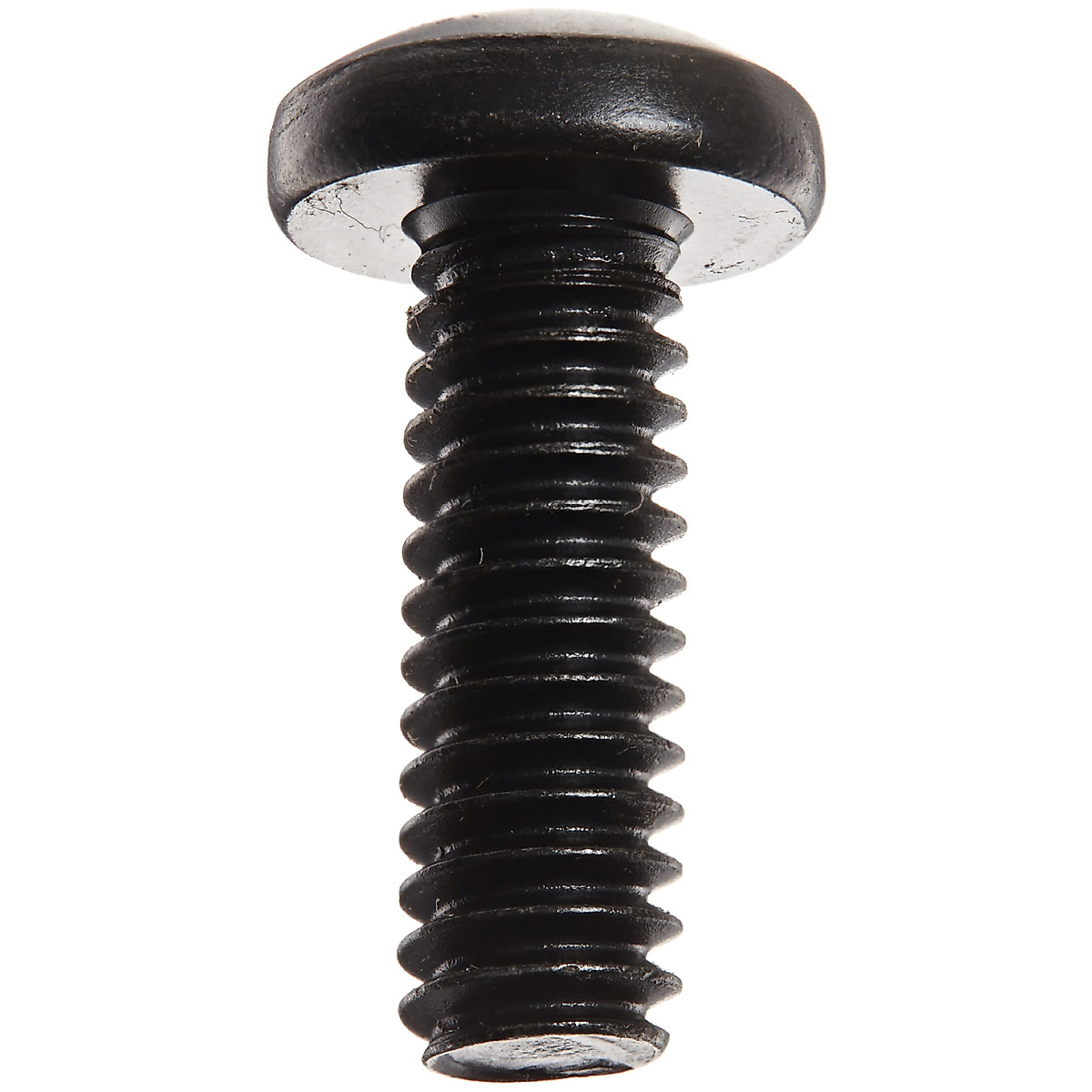 Small Parts Steel Pan Head Machine Screw, Black Oxide Finish, Meets ASME B18.6.3, #3 Phillips Drive, 1/4"-20 Thread Size, 3/4" Length, Fully Threaded, Import (Pack of 100)