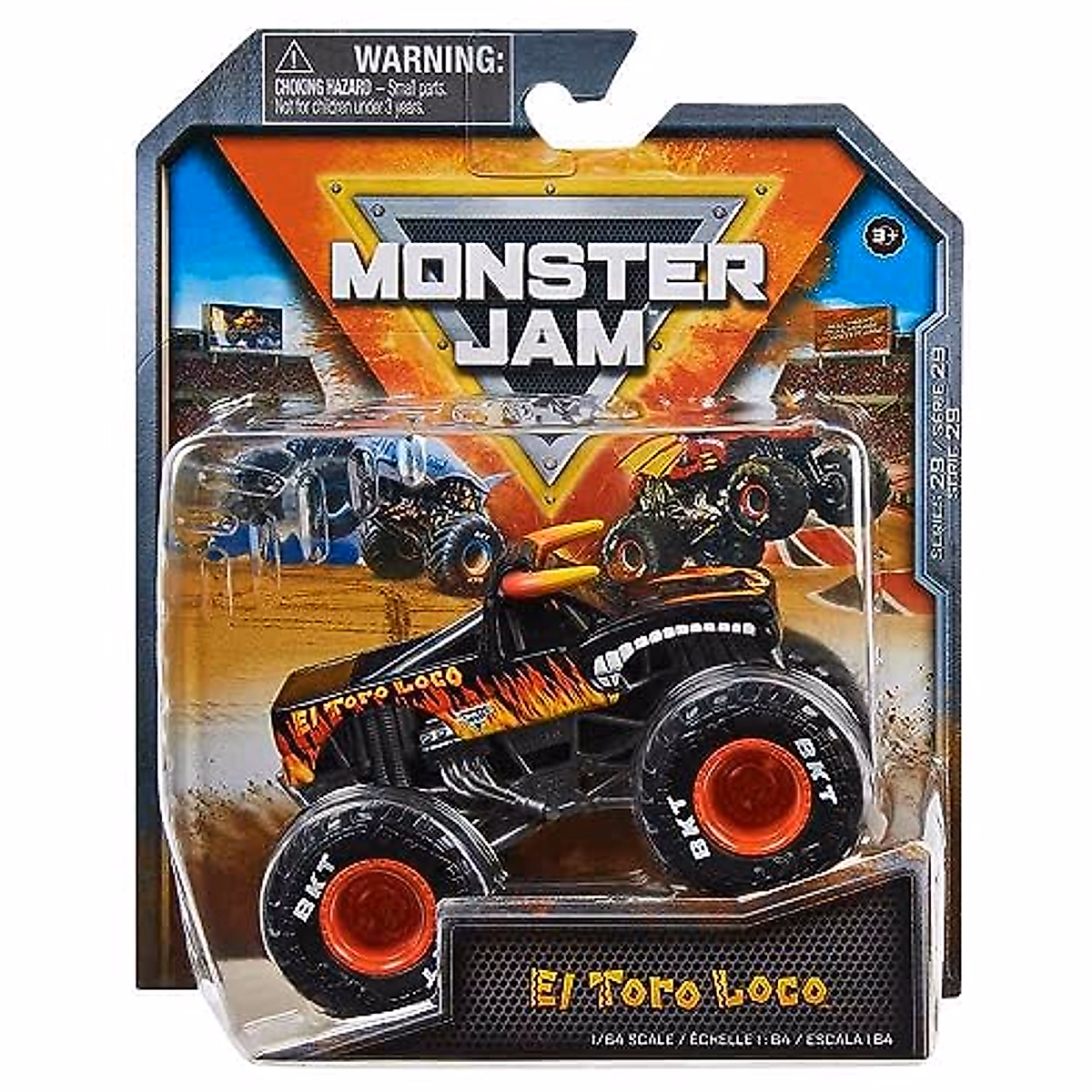 Monster Jam 2023 Spin Master 1:64 Diecast Truck Series 29 Legacy Trucks El Toro Loco (Black)