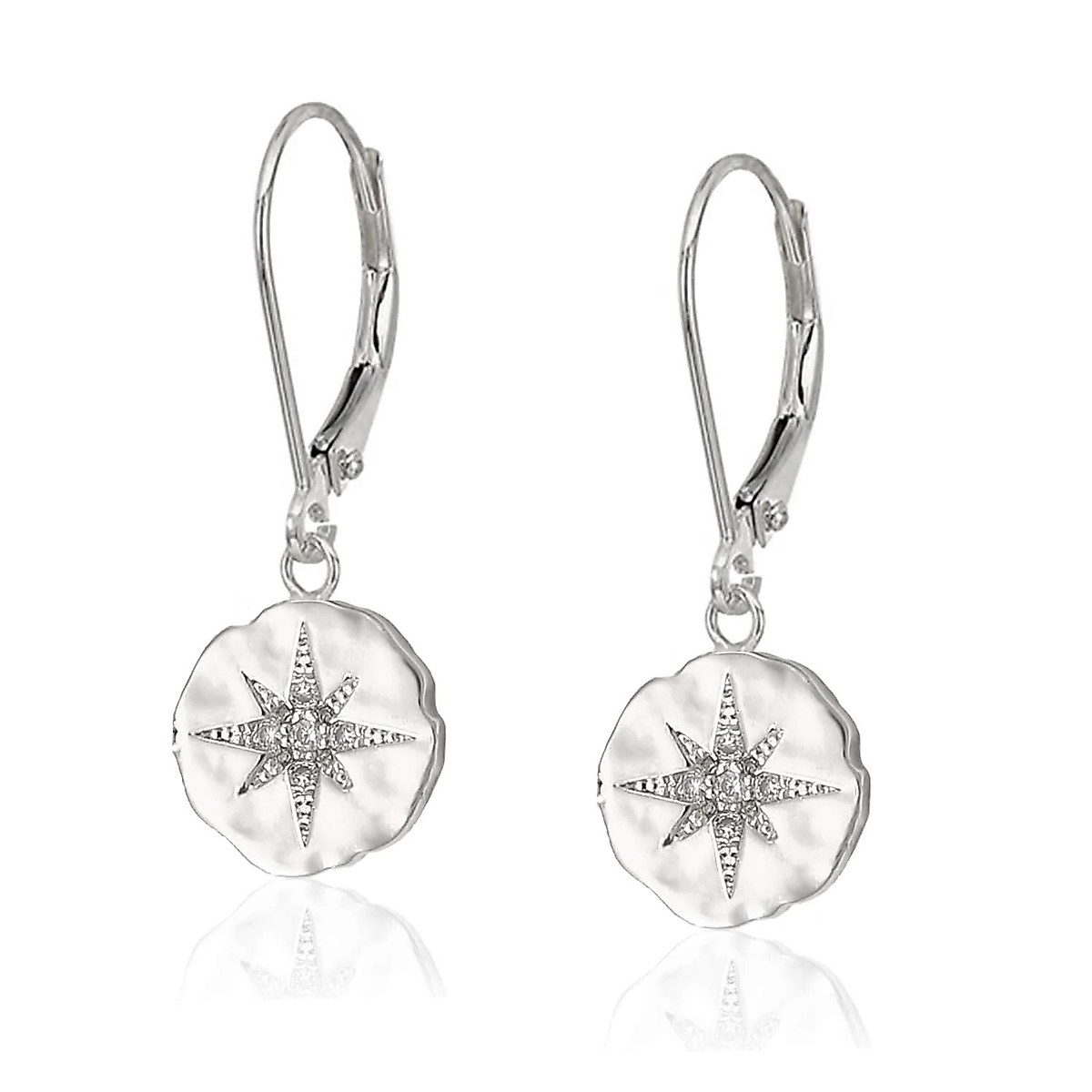 Retirement Gift for Women • Enjoy the Next Chapter • Diamond Starburst Earrings • Congratulations • You'll be Missed • Be Proud of the Difference You Have Made Yellow Gold