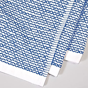 Realm 100% Cotton Dobby Textured Kitchen Dish Cloths | Nautical Blue 13" x 13" Inch Soft, Plush & Absorbent Quick Drying Dish Towels (6 Pack)