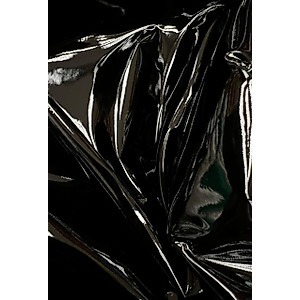 Shiny Black 4-Way Stretch Vinyl Latex Fabric by The Yard, 60" Wide, DIY, Crafts, Club Wear, Costumes, Cosplay