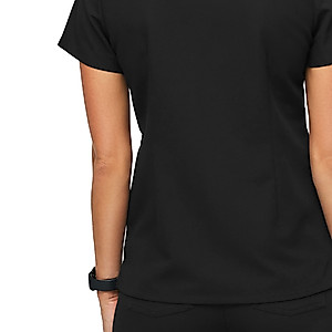 FIGS Catarina One-Pocket Scrub Top for Women — Black, S
