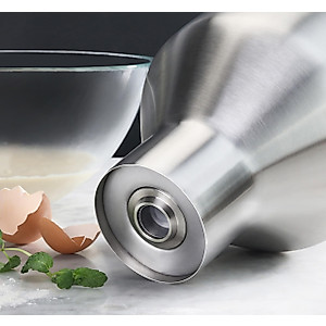 New Star Foodservice 37470 Commercial Grade Stainless Steel 18/8 Pancake Dispenser with Stand, Silver