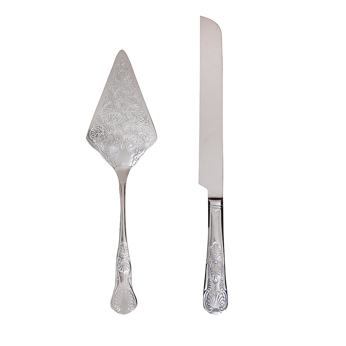 NAJMECHOY Cake Knife Stainless Steel Spatula Set Carved Vintage baking utensils,Wedding Birthday Celebration Dessert Servers