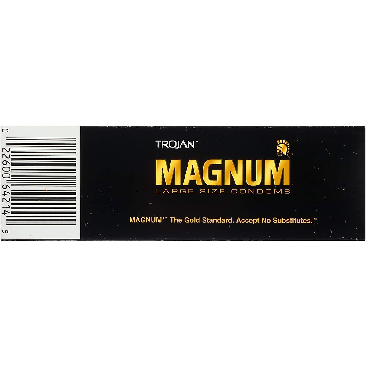 TROJAN Magnum XL Lubricated Premium Latex Condoms 12 Each