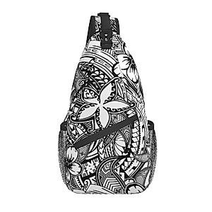 Jeezshop Cute French Bulldog Sling Bag For Men And Women,Multi Pocket Chest Package Crossbody Shoulder Bag For Cycling Sports Travel Hiking Work., Black