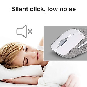 DeLUX Wireless Ergonomic Split Keyboard GM901D & Silent Wireless Mouse M520DB White Combo