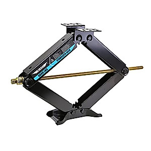 LIBRA 9K lb Heavy Duty 24" RV Trailer Camper Stabilizer Leveling Scissor Jacks w/Dual Power Drill Sockets & Complete Installation Kit, Set 2