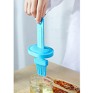 Goldaylight Silicone Basting Pastry Brush for Baking Cooking Bbq Grill Spread Oil Butter Sauce, Orange