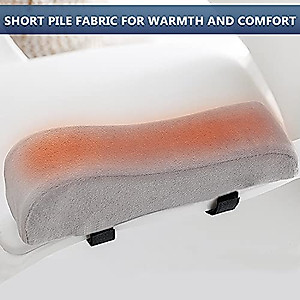 Payanwin Chair Ergonomic armrest Cushions Elbow Pillow Pressure Relief Office Chair Gaming Chair armrest with Memory Foam armrest Pads 2-Piece Set of Chair （Gray）