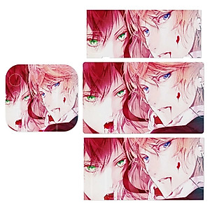Ayatoxshu Diabolik Lovers Vinyl Skin for Nintendo Switch, Full Set Wrap Protector Stickers Cover Joint Protective Faceplate Console Joy-Con Dock